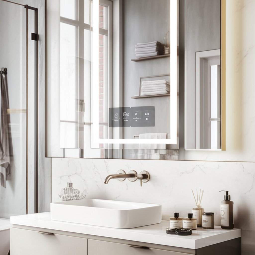 AI-Powered Smart Mirrors Transform Modern Bathroom Design | designed ...