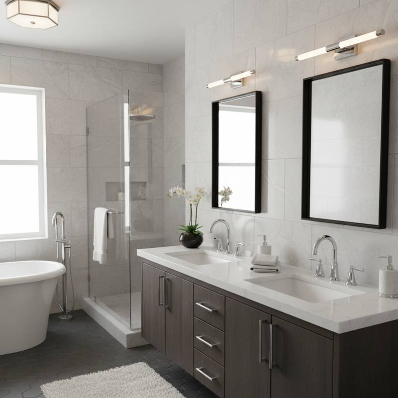 Chrome Fixtures Revive Bathroom Design Trends for 2025 | designed ...