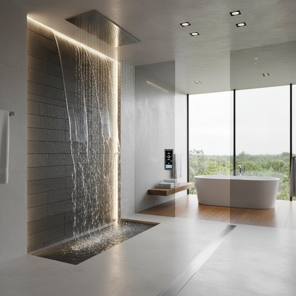 Wet Room Waterfalls: The Ultimate 2026 Luxury Shower Trend | designed ...